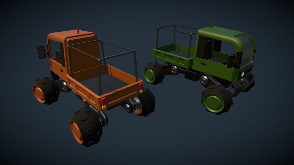 Delivery Truck - 3D model by Nano [4b55559] - Sketchfab