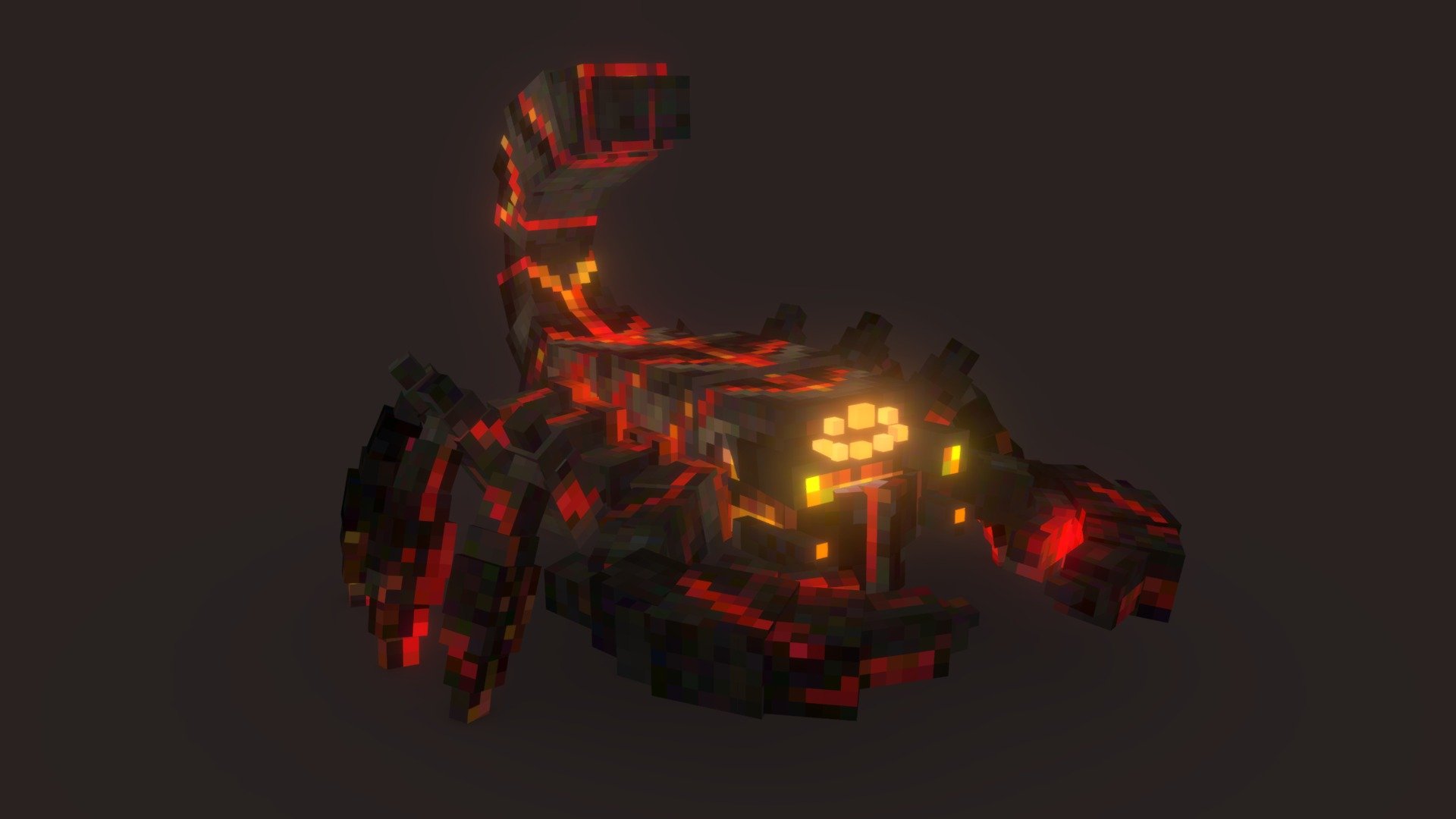 Magma Scorpion - 3D model by Joni Tuplano (@8jonituplano) [4b55d7e ...