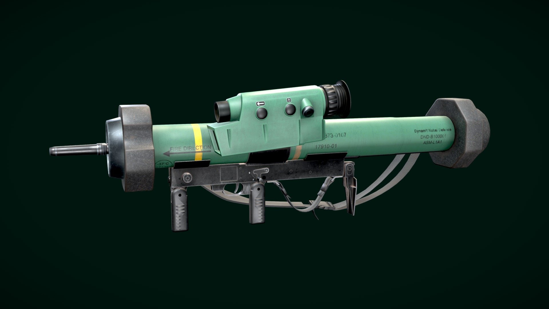 RGW 90 Rocket Launcher game ready asset - 3D model by rezabendokht ...