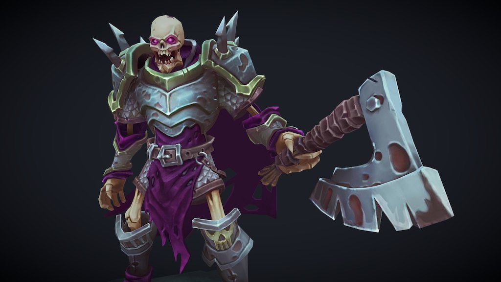 Skeleton Warrior - 3D model by Nick Pavlovsky (@nickpavlovsky) [4b58257 ...