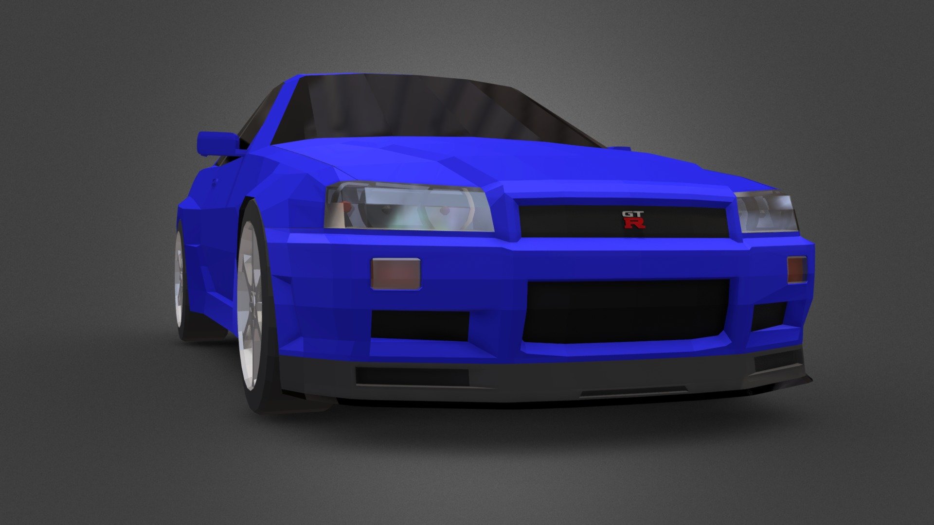 FREE Low-Poly Nissan Skyline GTR 1999 - Download Free 3D model by Salih ...