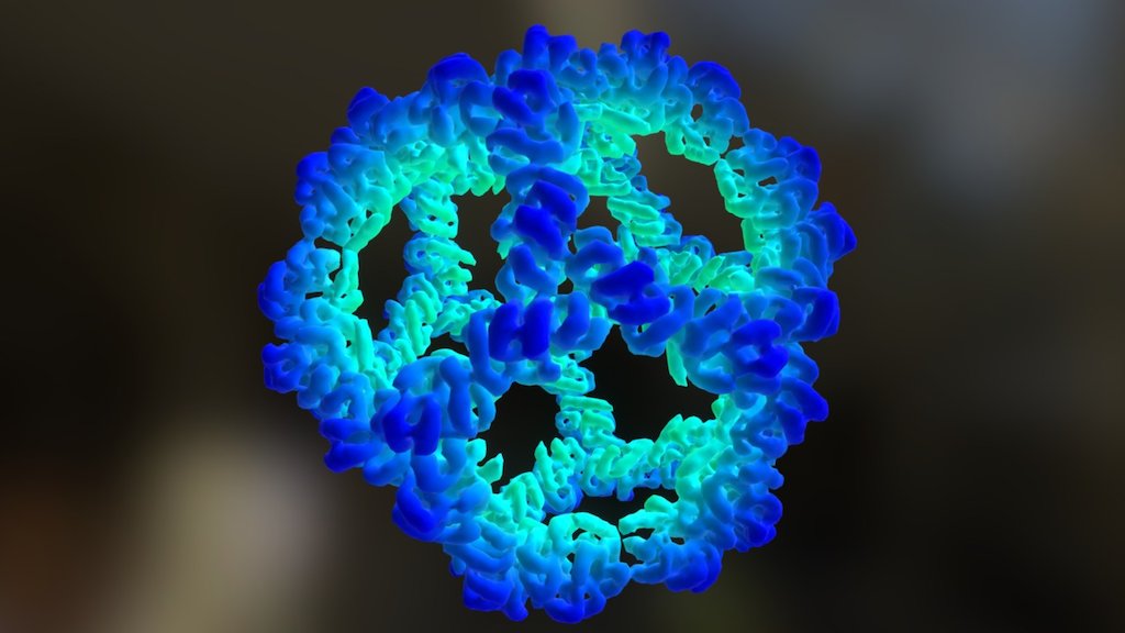 EMDB › EMD-8278 - 3D model by Interactive 3D Data (@proteinsimulation ...