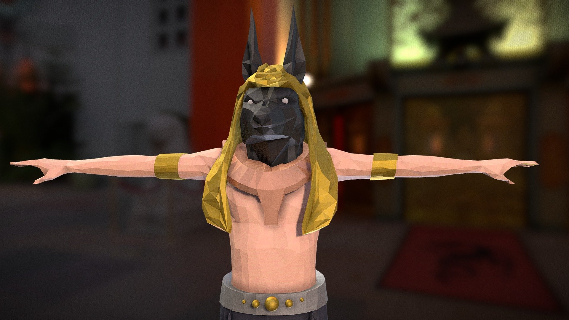 Anubis (game,lowpoly) - Download Free 3D model by Daniel GoE (@Goee ...