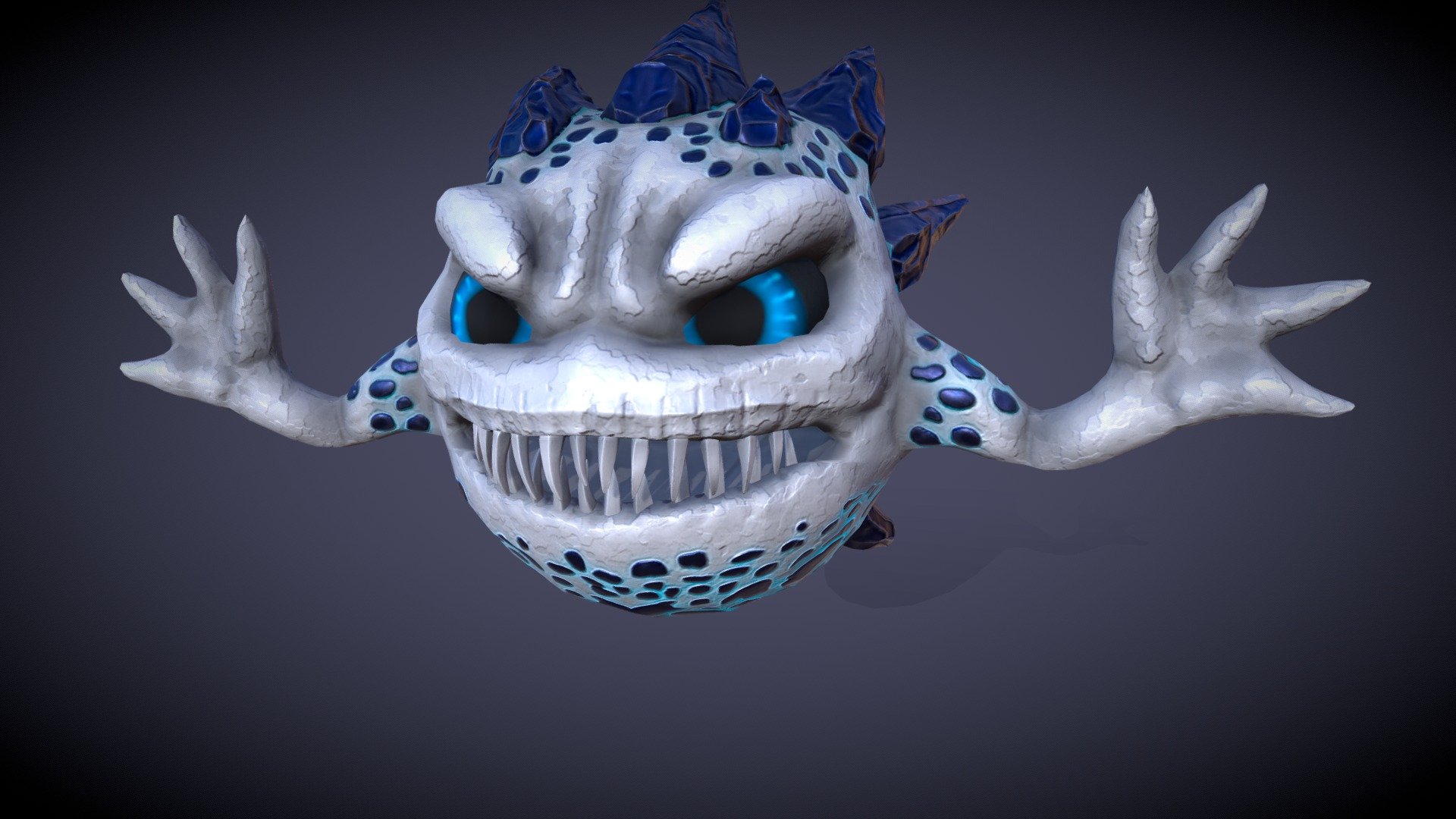Low-Poly Final Fantasy Bomb - 3D model by Asgart [4b5da05] - Sketchfab