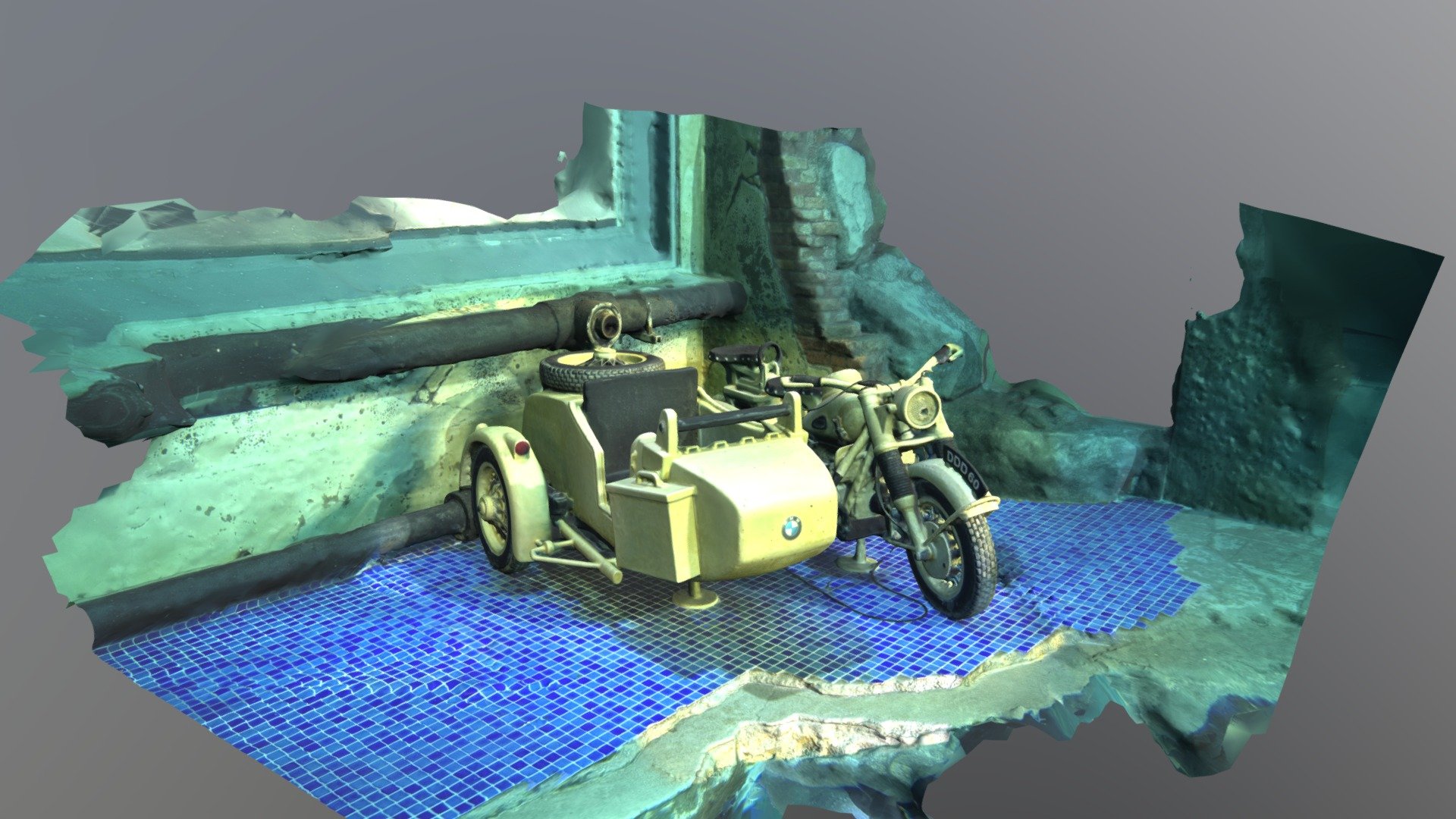 1943 BMW R75 in 10m @ Deep Dive Dubai - 3D model by Nevcan Uludas ...