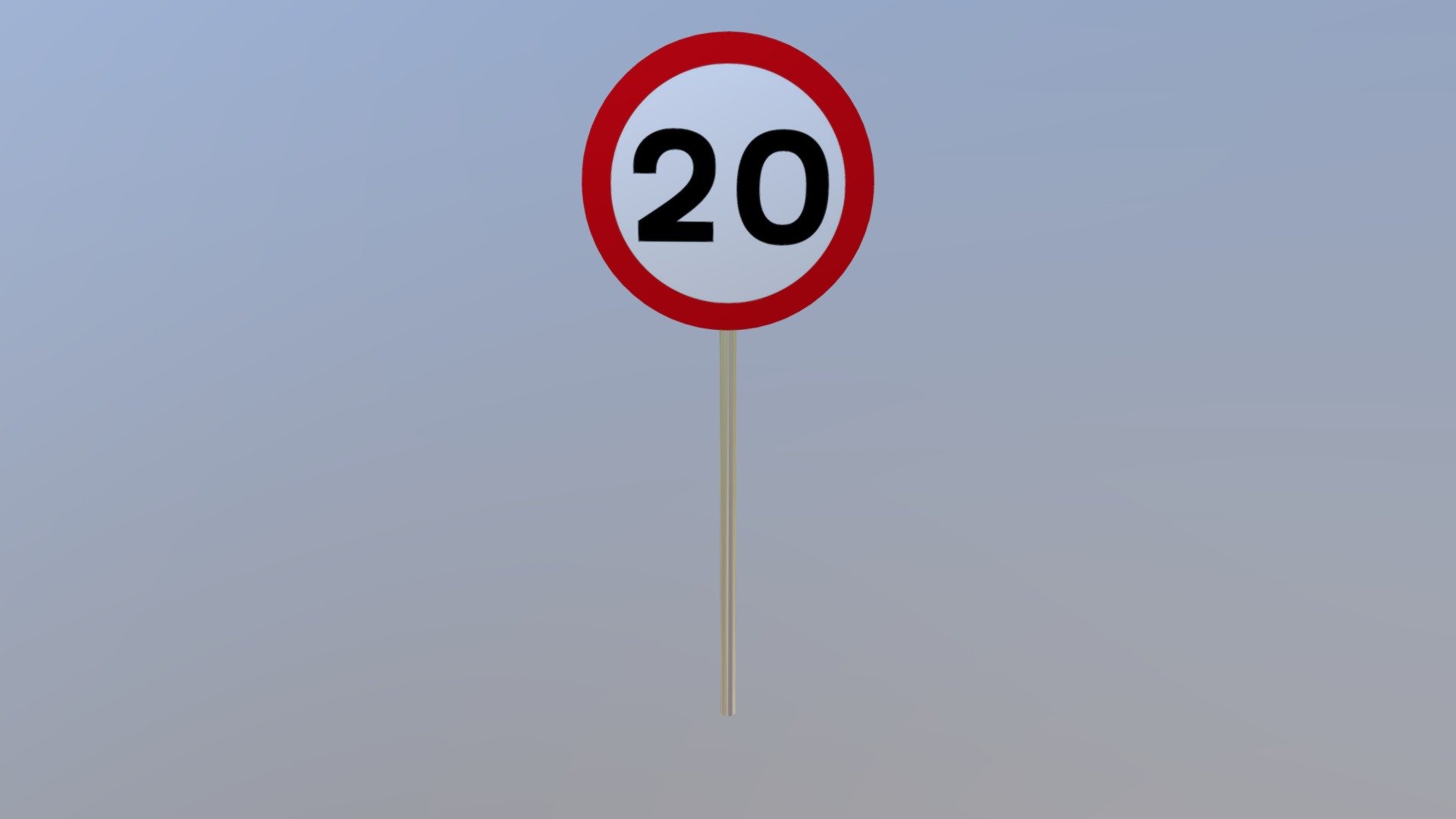 Traffic Sign 20MpH - Download Free 3D model by hadi.saputra [4b6204d ...