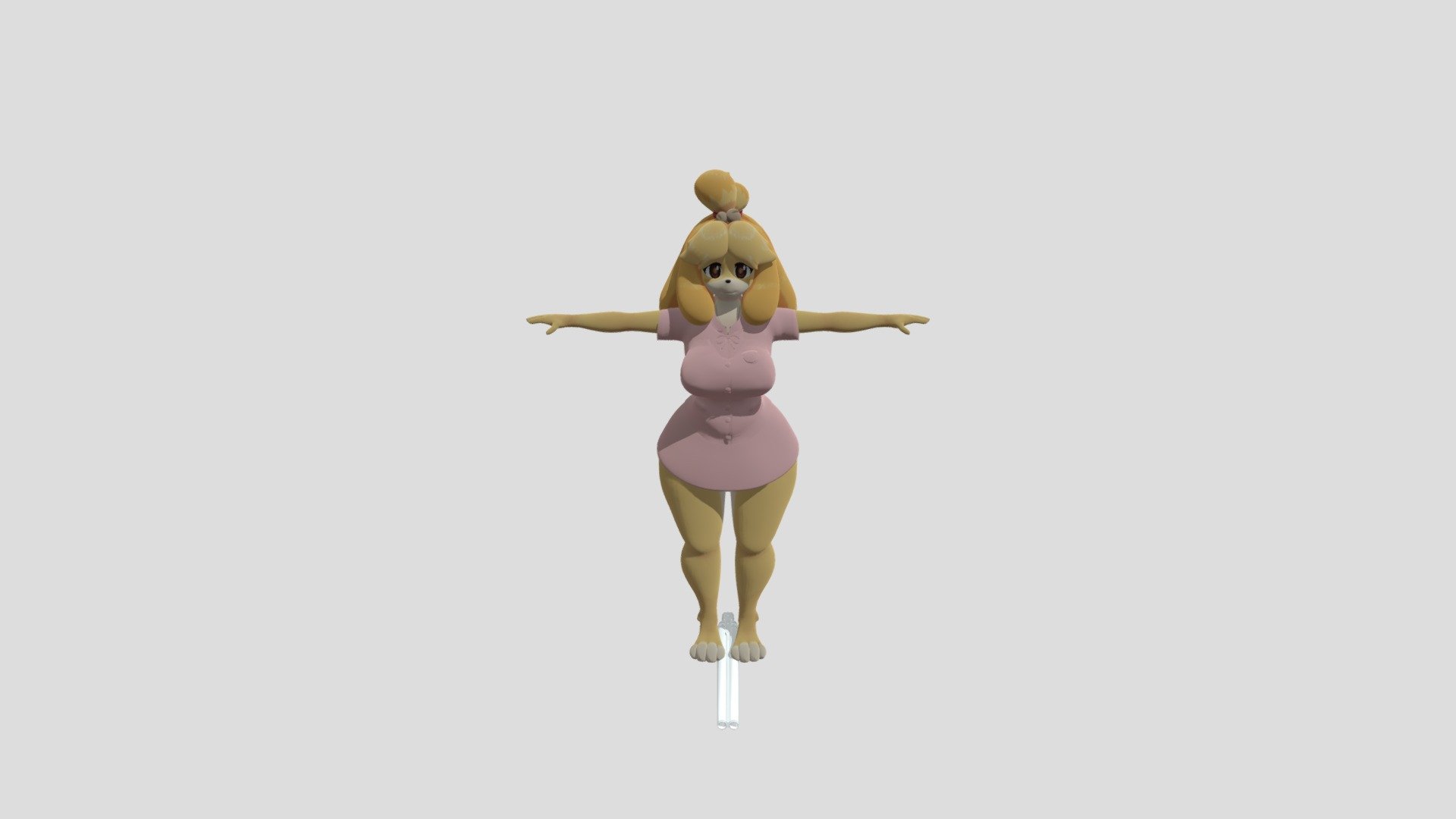 Isabelle_thicc - Download Free 3D model by victorhugomellodasilva23 [4b6214d] - Sketchfab