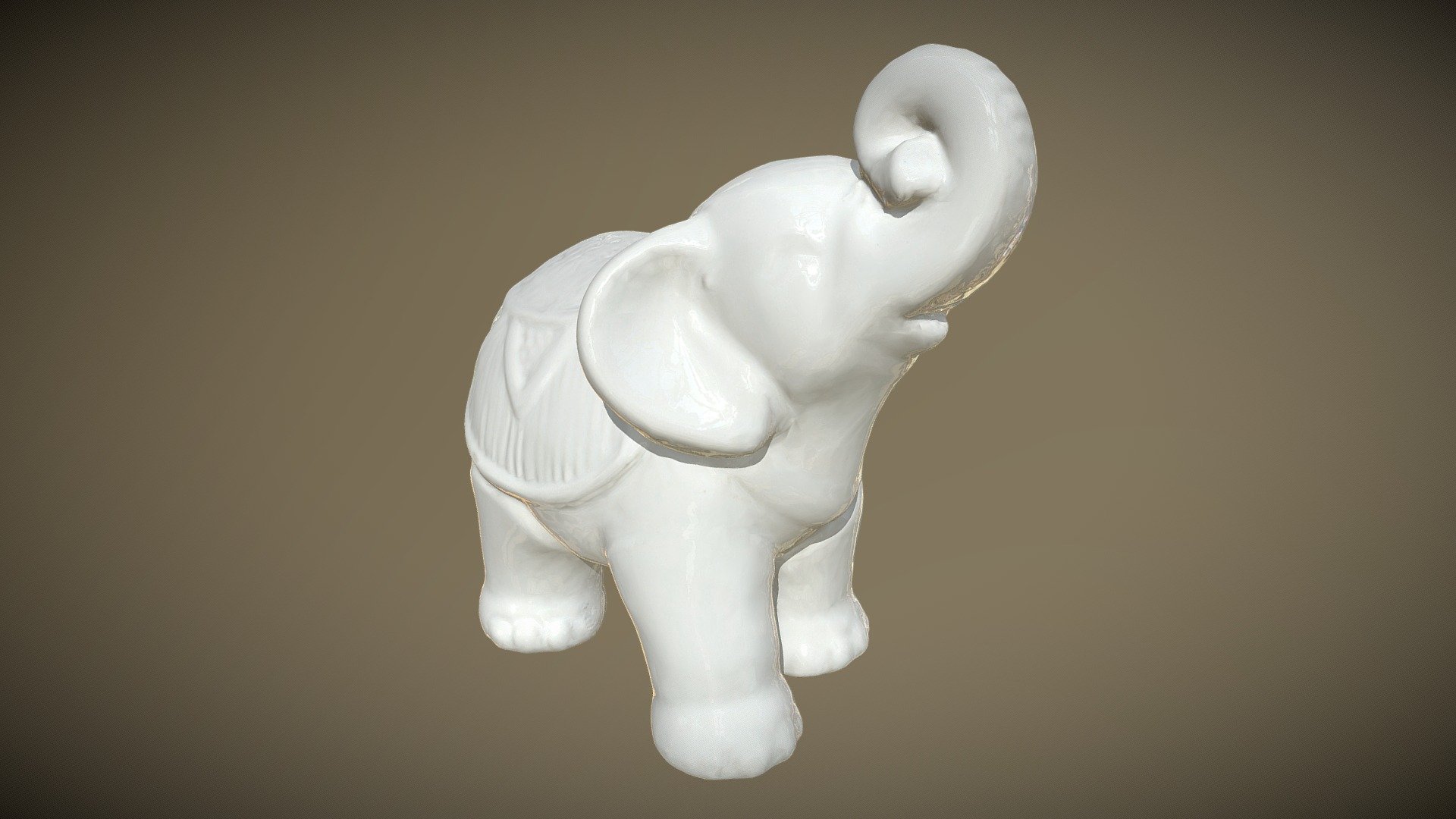 7-Inch-Tall Porcelain Elephant 3D Scan - Buy Royalty Free 3D model by ...