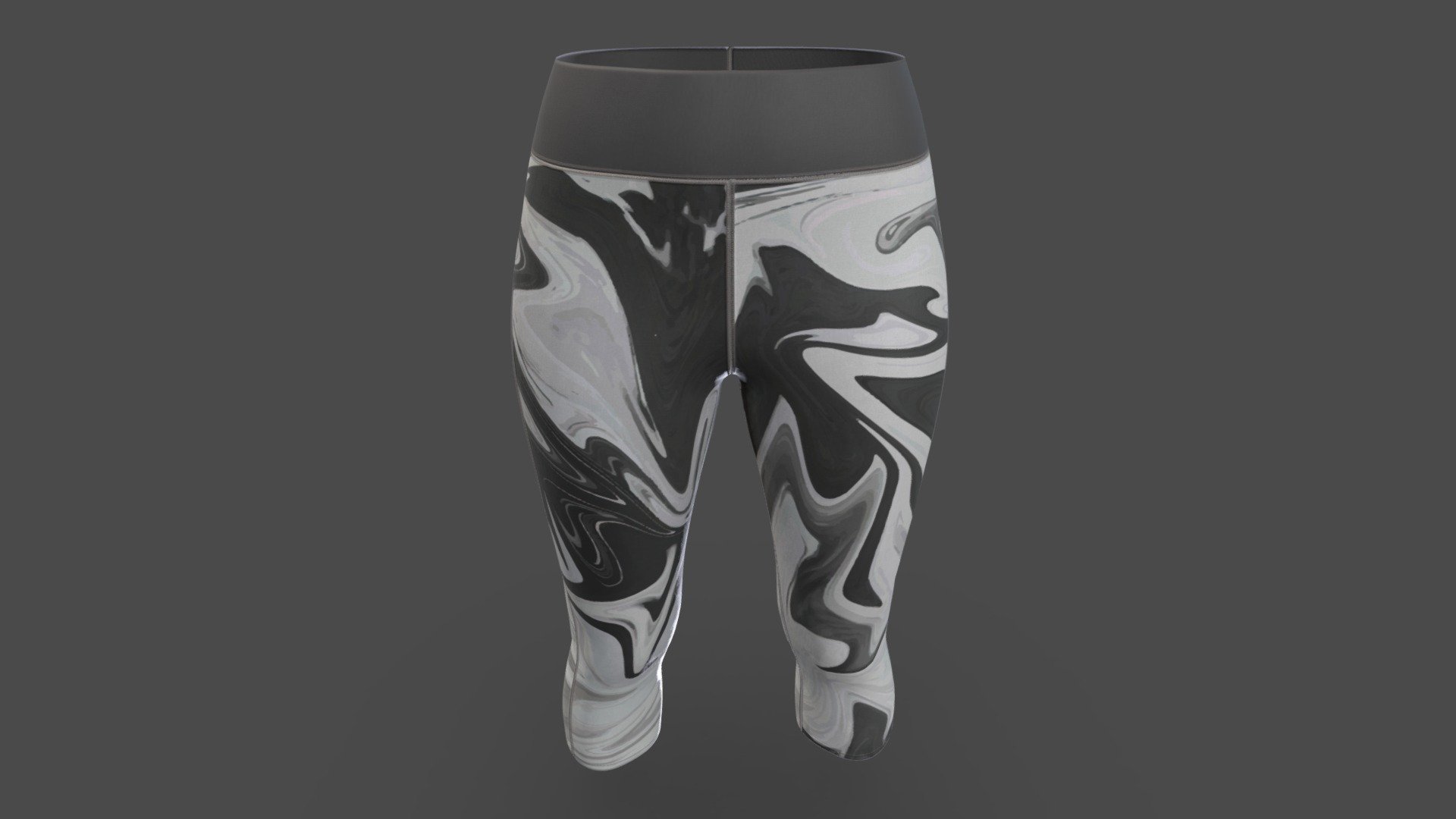 Women Cropped Fitness Leggings - Buy Royalty Free 3D model by ...