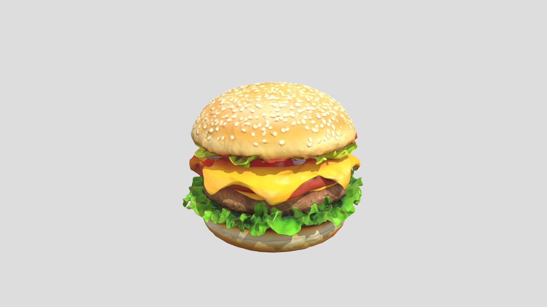 burger nothing outside hyper realistic - 3D model by abdurahmontimeweb ...