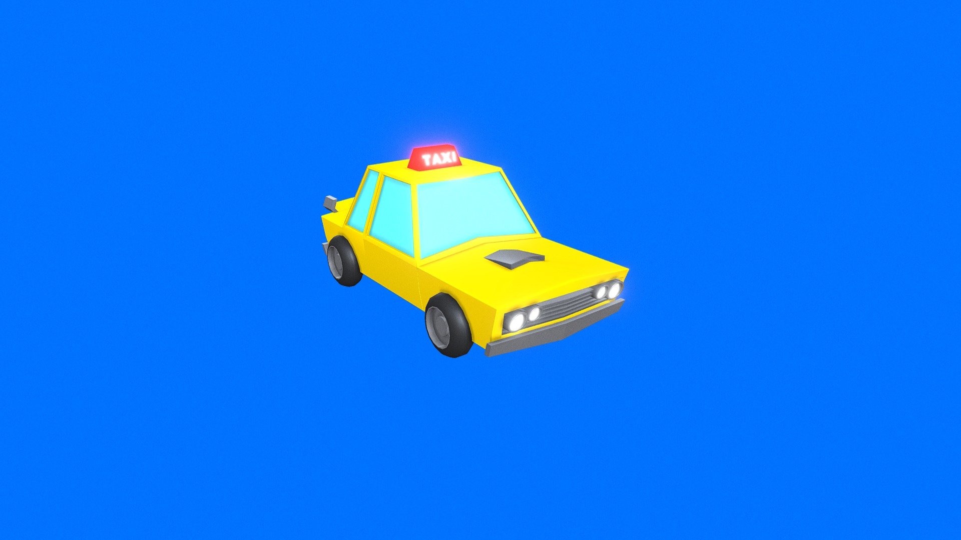 Cartoon Taxi - 3D model by İlhan Fehimovski (@ilhanfehimovski) [4b6a1ee ...