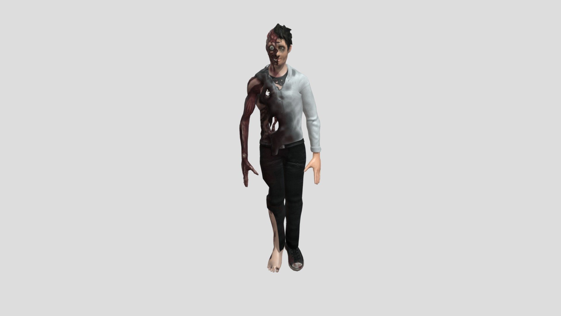 A Zombie - Download Free 3D model by neilwinterburn [4b6f2ca] - Sketchfab