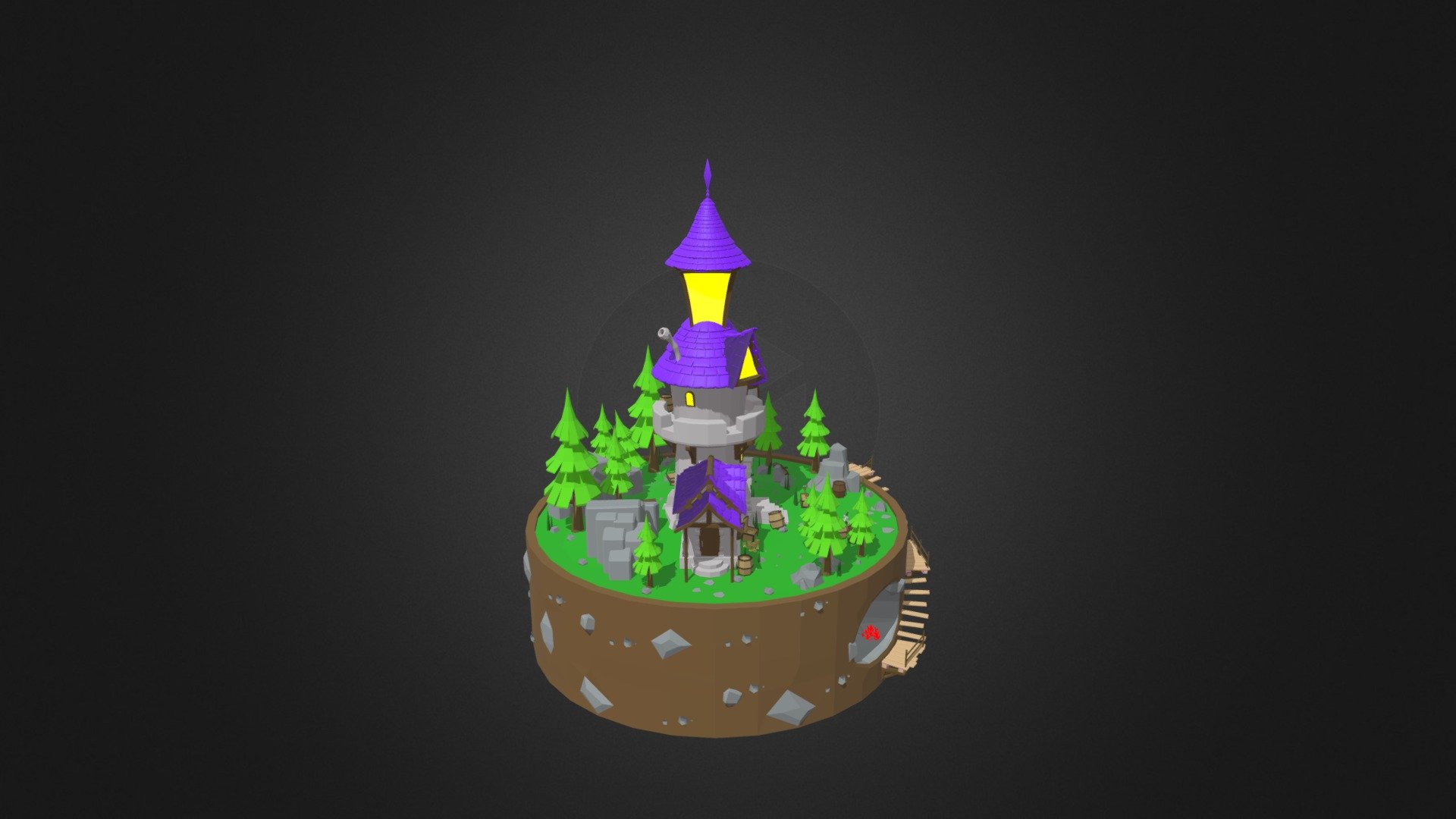 Mistery Wizard House - 3D model by Mathéo Dts (@matheodts) [4b73a78 ...