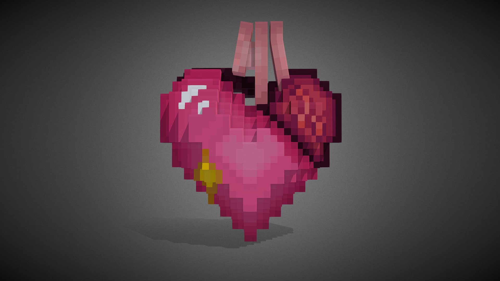 Bumping Heart Half real side - 3D model by jean7040404 [4b7585c ...