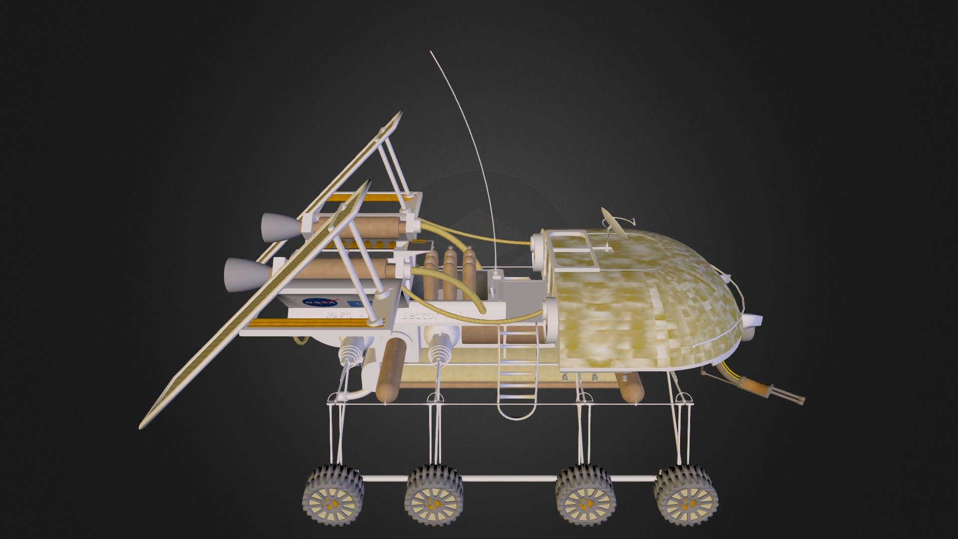 Mars Rover - 3D model by y.barhouni [4b75c22] - Sketchfab