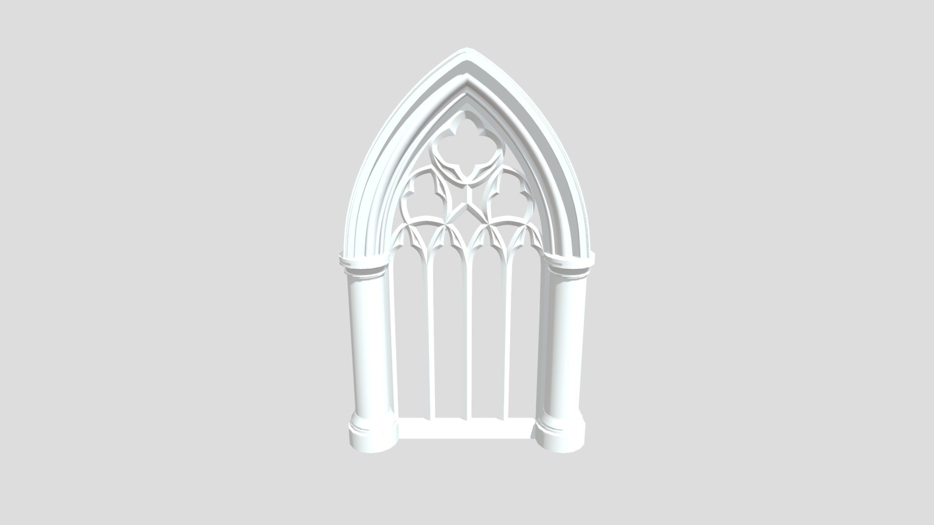 Gothic window 7 - 3D model by TheRpp [4b76fb4] - Sketchfab