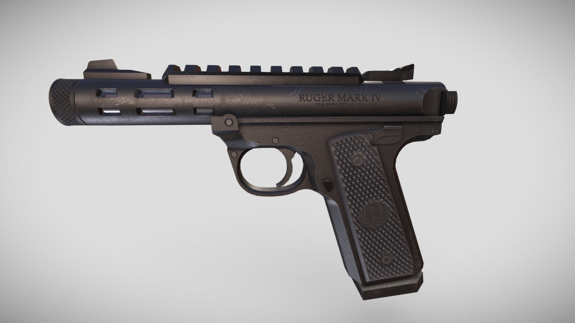 Ruger Mark IV Lite - 3D model by Cenk YENER (@cenkynr) [4b7b841 ...