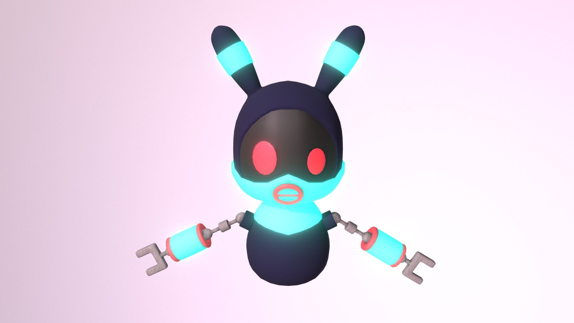 Robot Bunny - 3D model by Sara Wong (@whatswongwithme) [4b7c8d7 ...