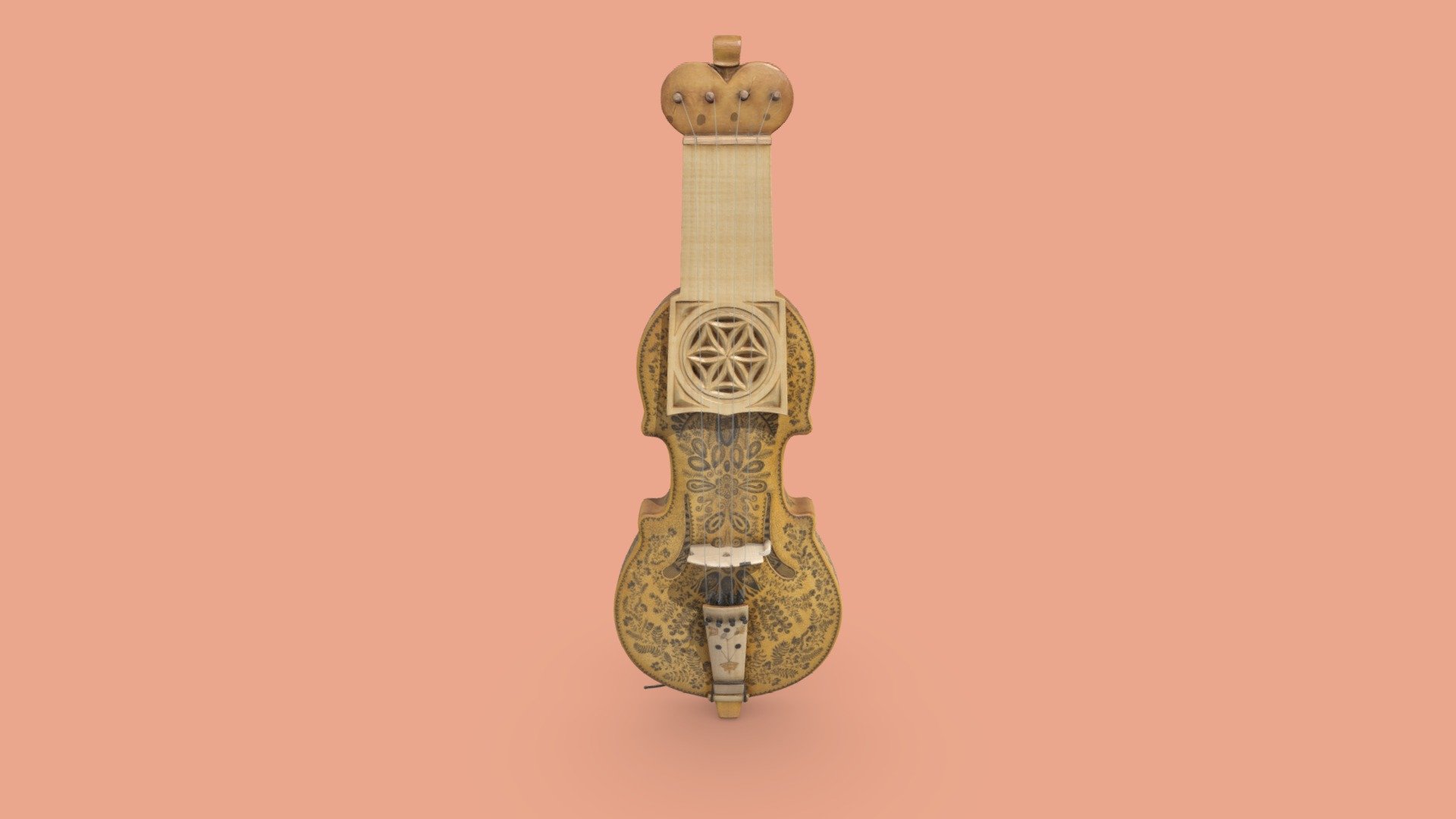 Folk Fiddle - 3D model by marius_m [4b7f4f9] - Sketchfab