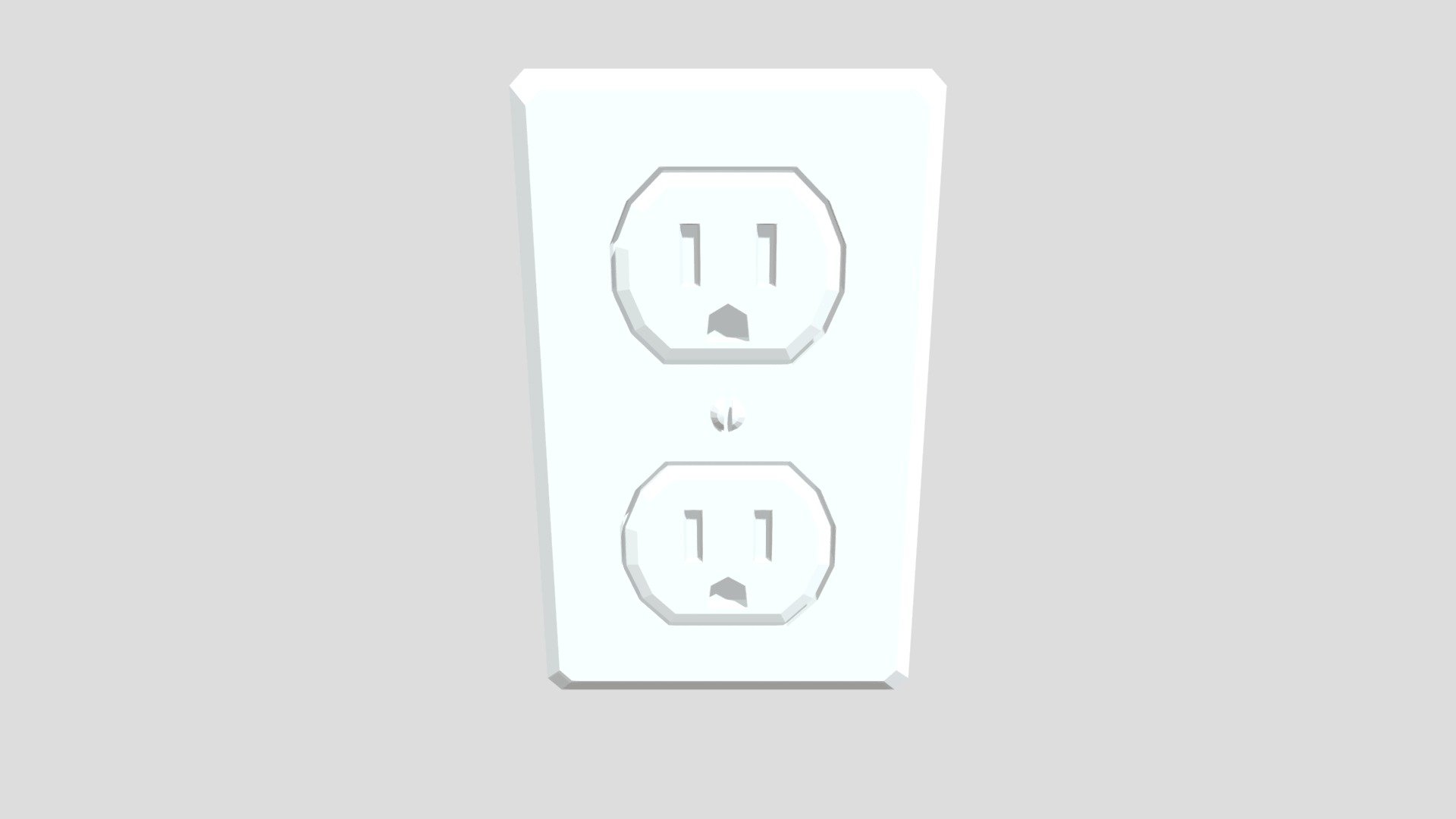 Electrical outlet from Poly by Google - Download Free 3D model by ...