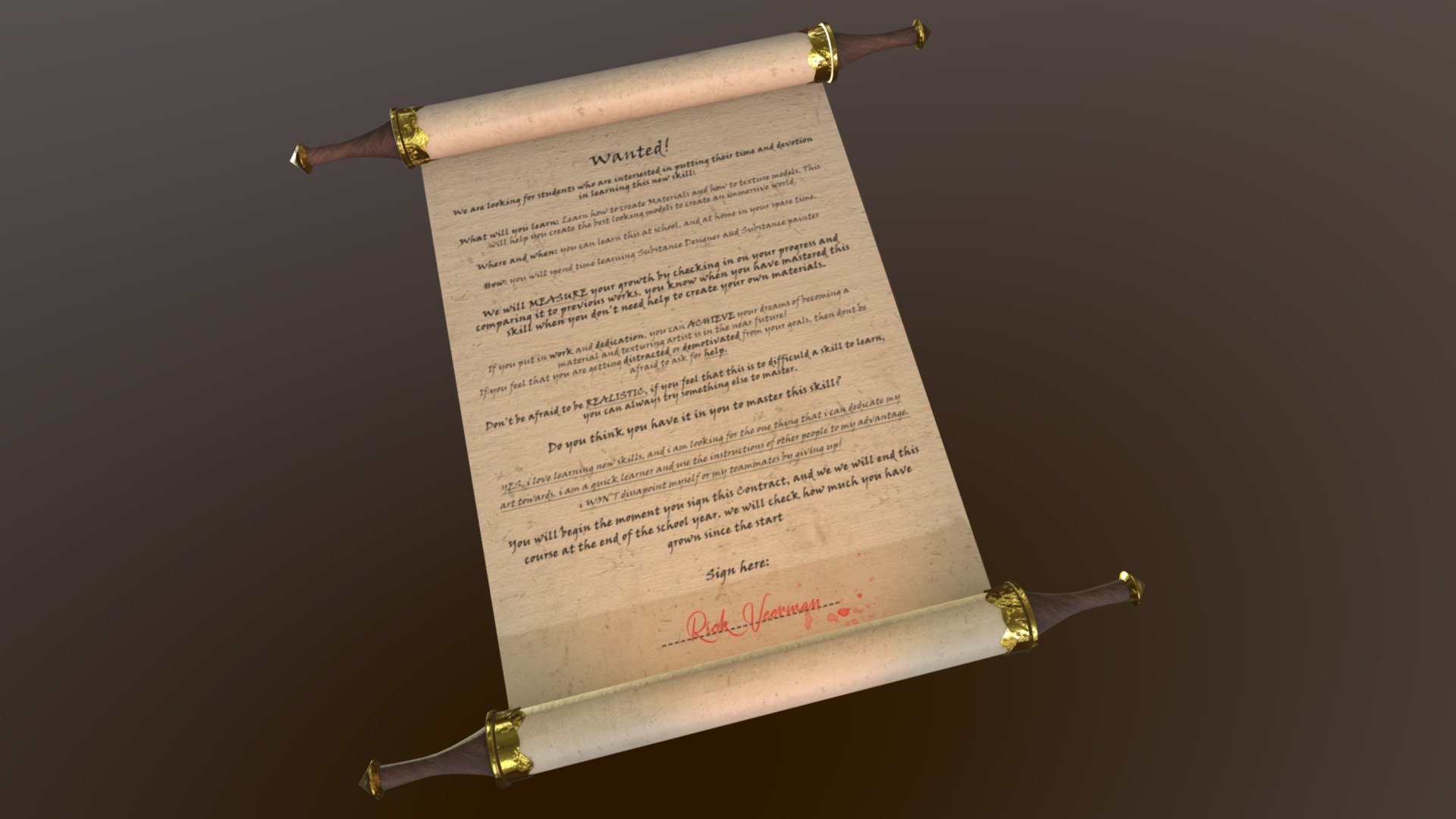Scroll - 3D model by Useless.Witch (@220356) [4b822b5] - Sketchfab