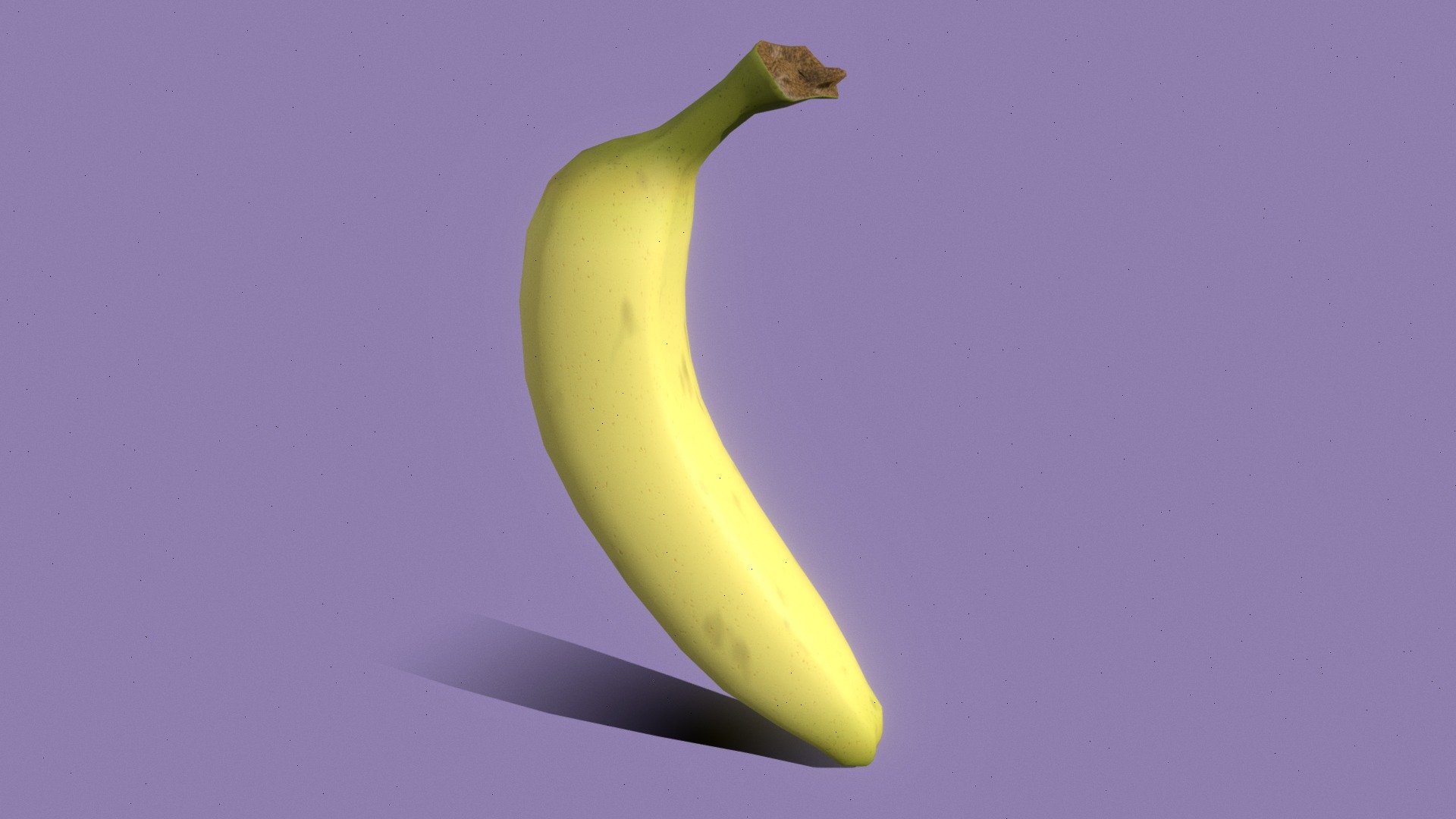 Sweet yellow Realistic low poly Banana - Download Free 3D model by ...