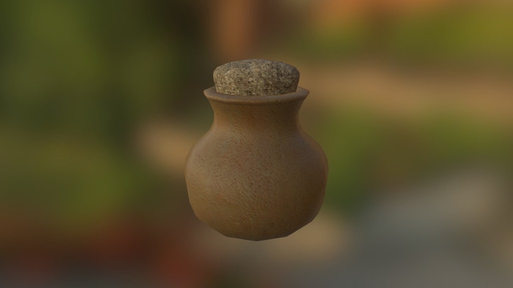 Ink Pot Cork - 3D model by Chris (@cjbgameart) [4b85712] - Sketchfab