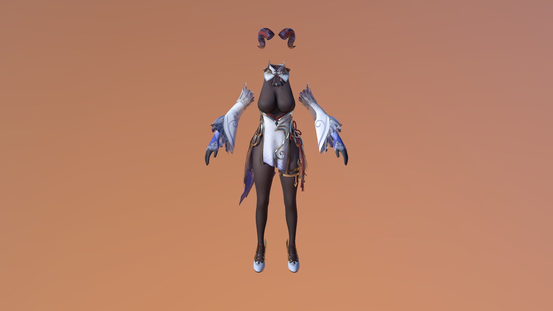 Genshin Impact Ganyu - 3D model by Toxic (@wutianci) [4b87709] - Sketchfab