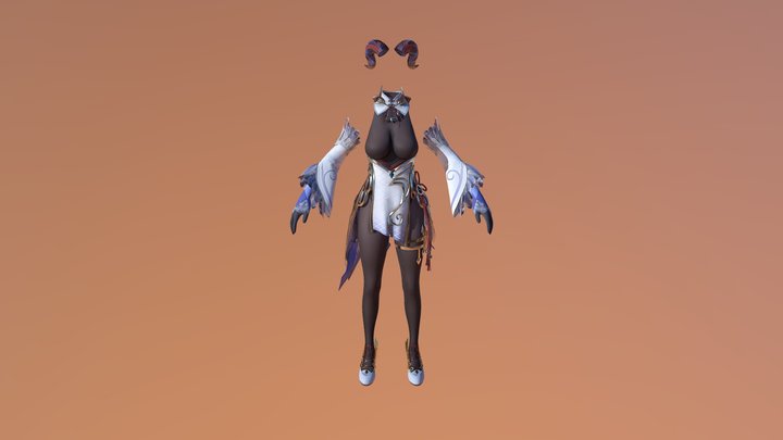 Ganyu 3D models - Sketchfab