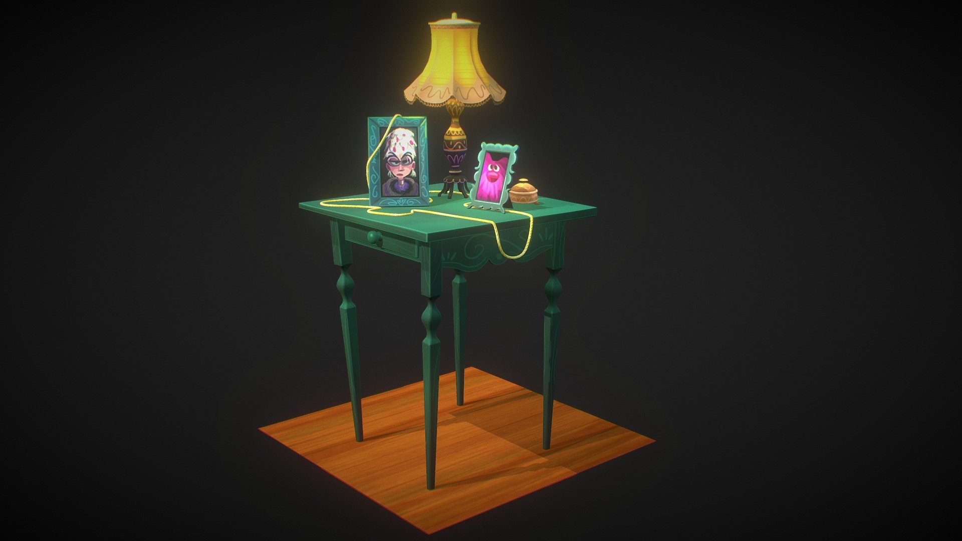 Stylized Table - 3D model by Joyce Silva (@joyce.silva) [4b87928 ...