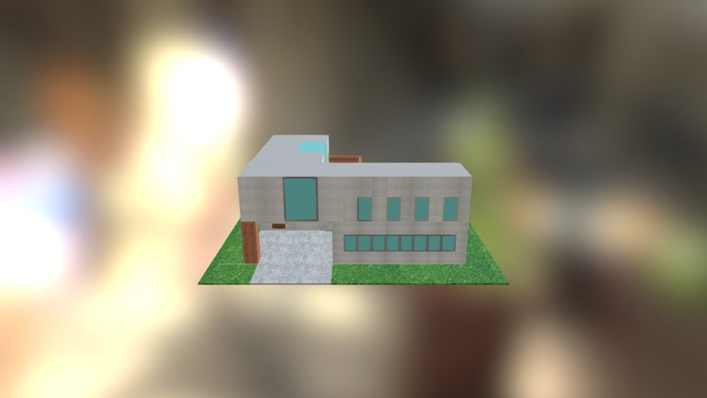 House + Material - 3D model by king_bob [4b8d628] - Sketchfab