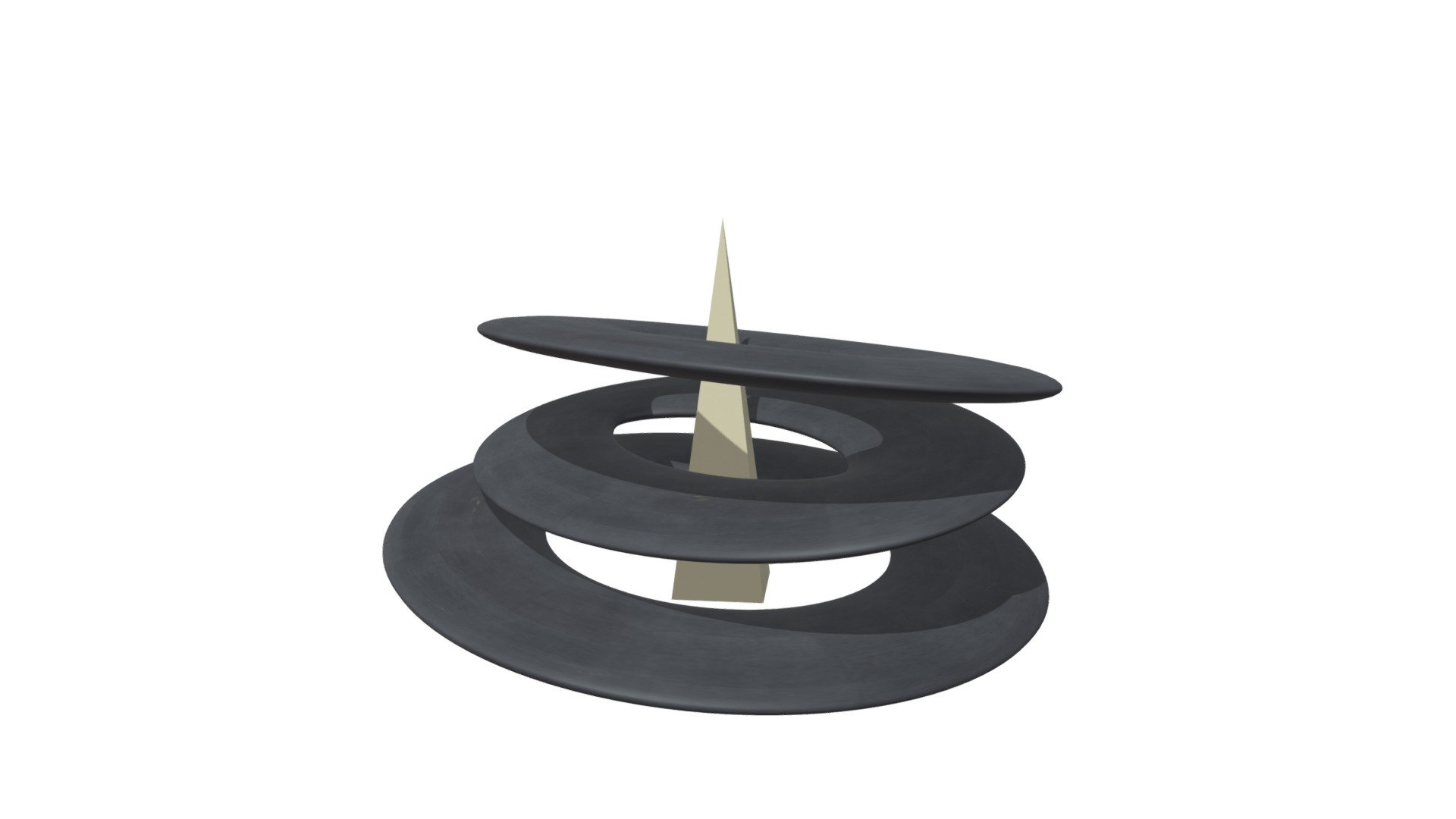 Spiral And Conical Modern Art Structure - Download Free 3D model by ...