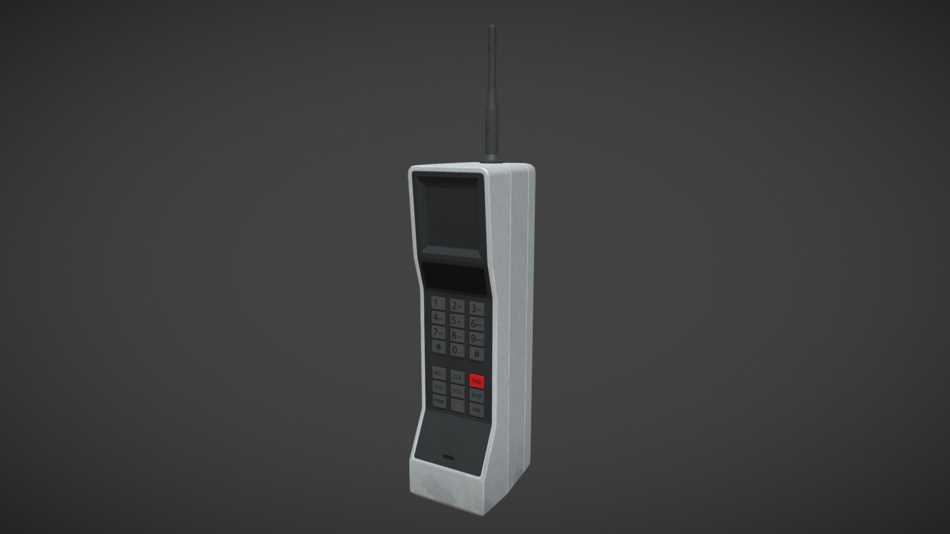 80's Cell Phone - 3D model by arthurblx [4b95d6b] - Sketchfab