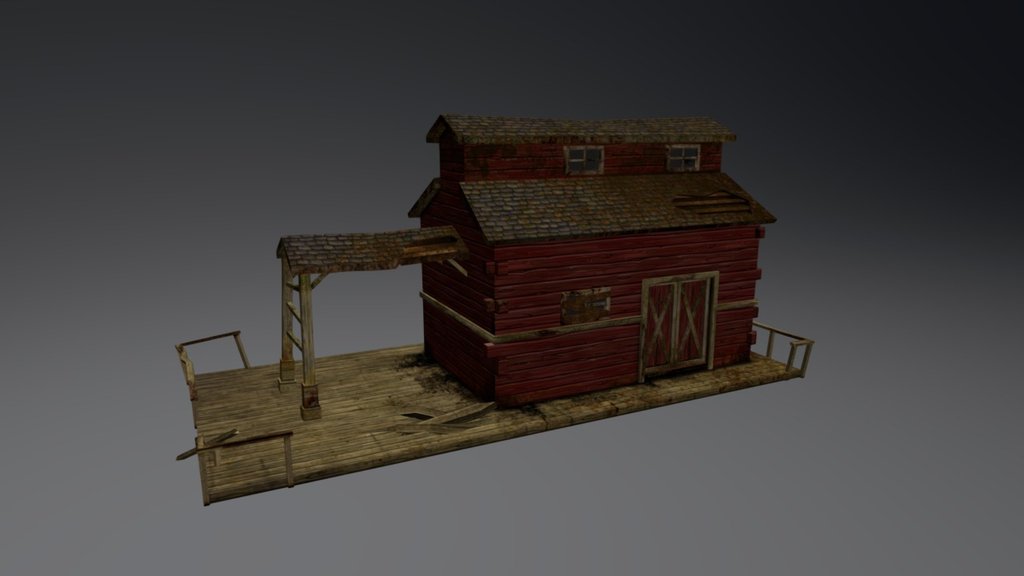 Barn - 3D model by Meredith (@kuppycakes) [4b96ee5] - Sketchfab