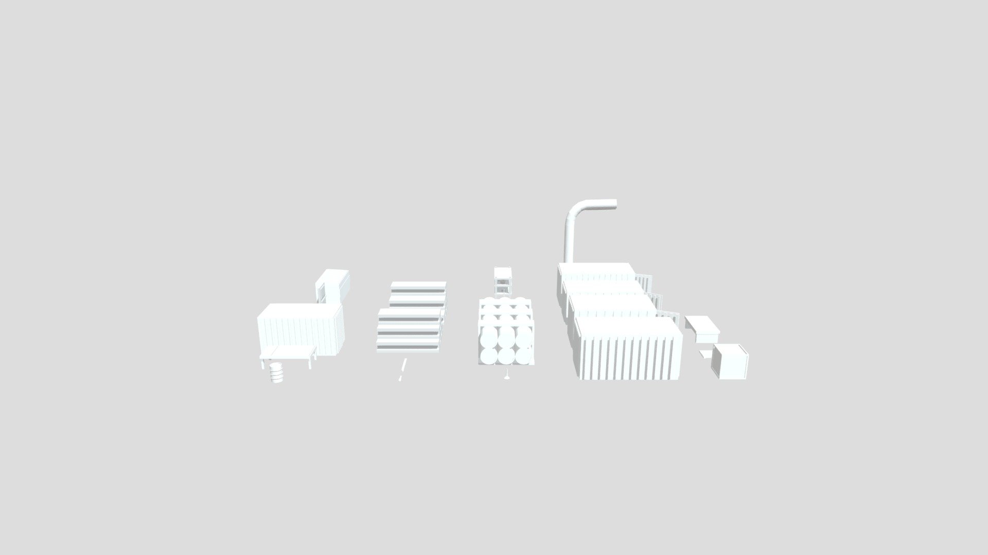 Abandoned Facility WhiteBox Asset Pack - 3D model by lucien lawson ...