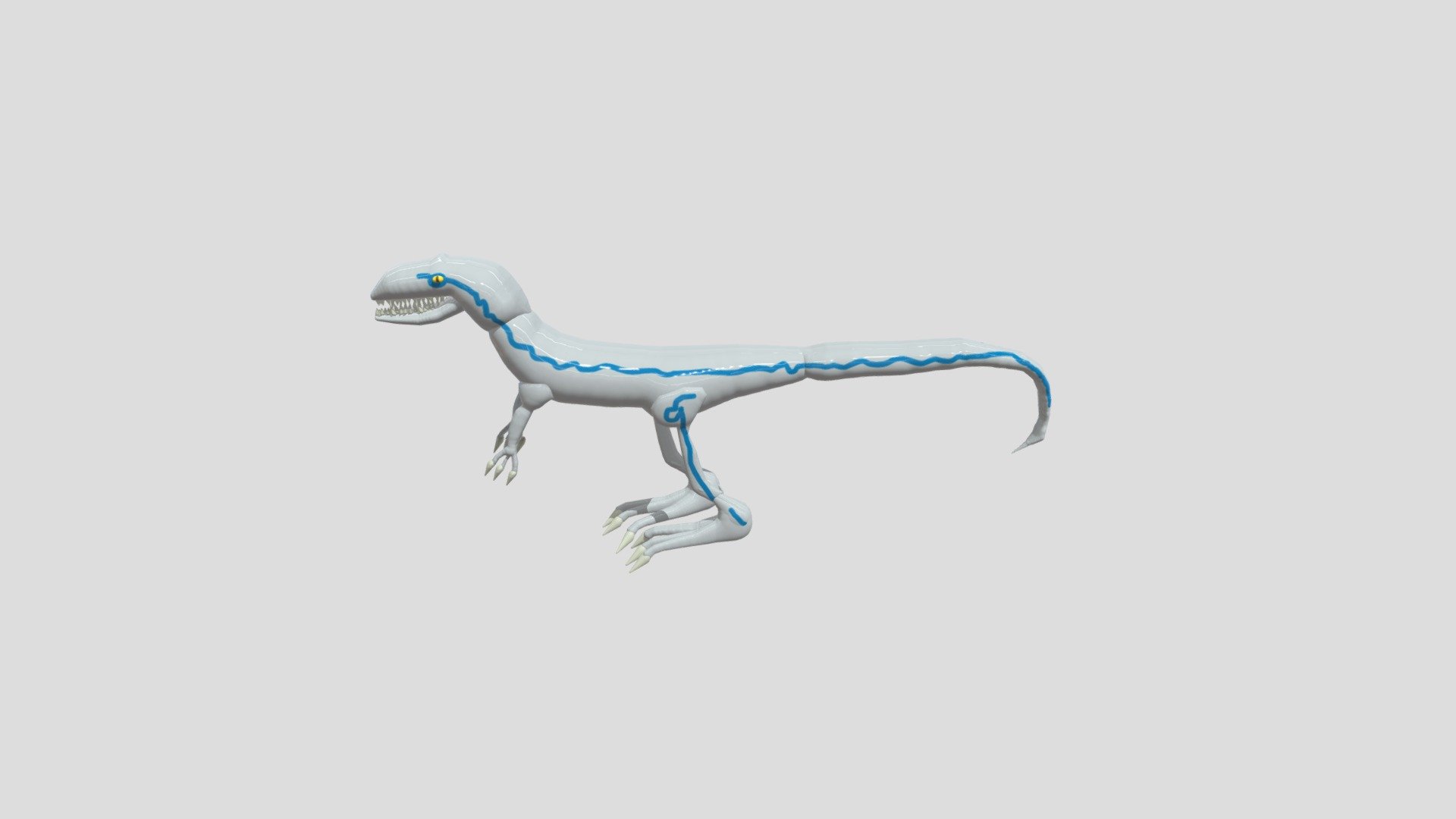 Blue the Velociraptor - 3D model by aalsa010823 (@aalsa010823sonic ...