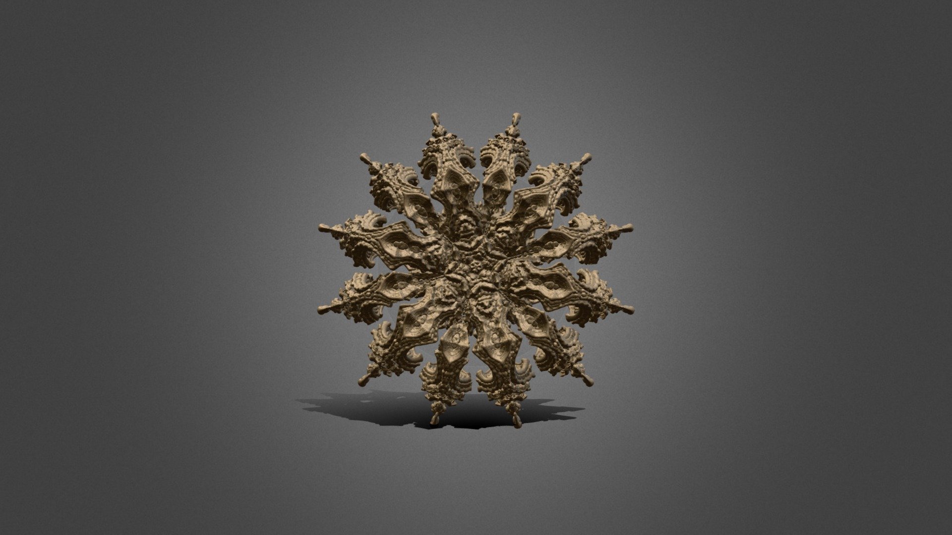 Fractal Kleinian - 12 Fold Mandala - 3D model by spiraldive [4b9b412 ...