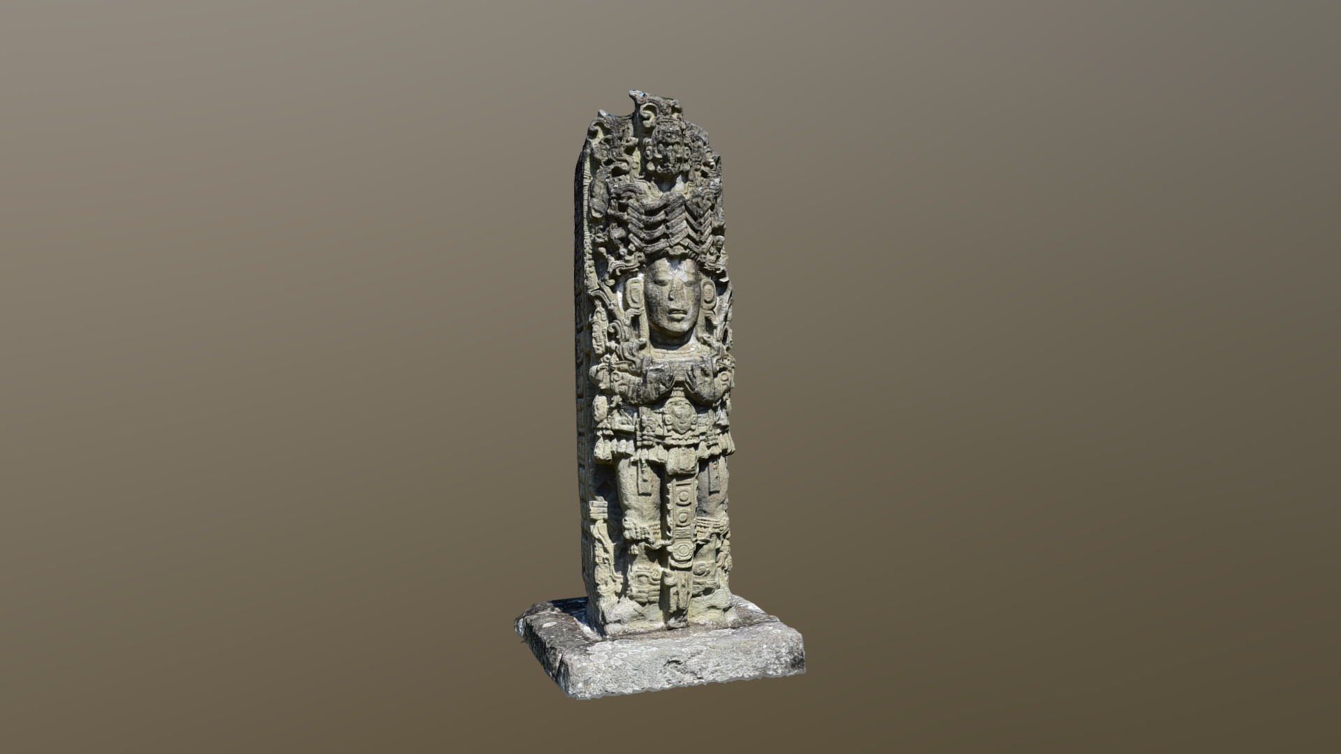 Stela A, Copan, Honduras - 3D model by MSU DHI Lab [4b9e355] - Sketchfab