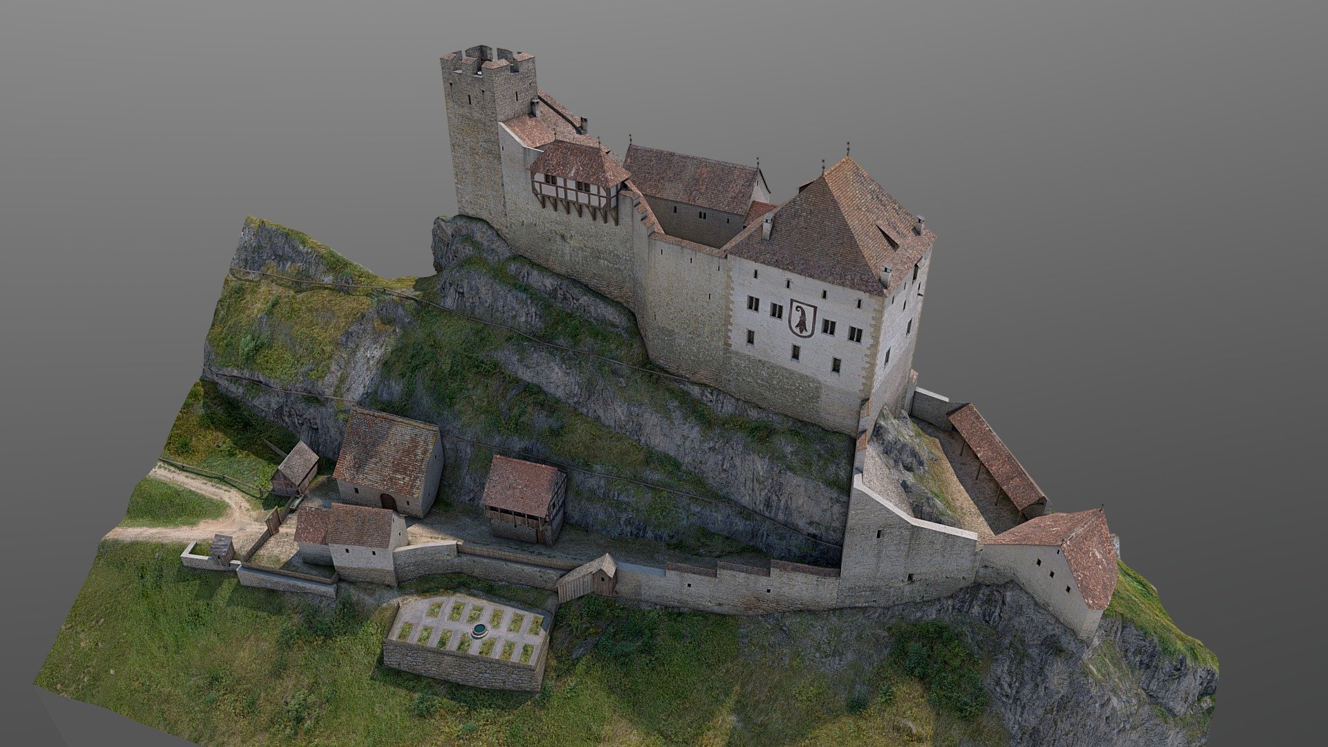 Waldenburg, Waldenburg - 3D model by Archäologie Baselland (@ABL ...