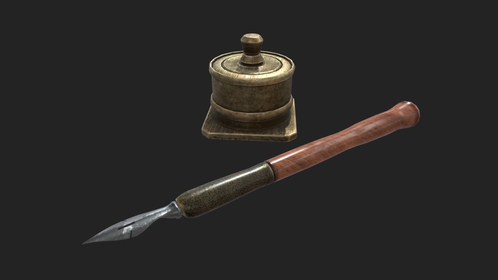 Pen and Ink - Download Free 3D model by Asterism99 [4b9fb61] - Sketchfab