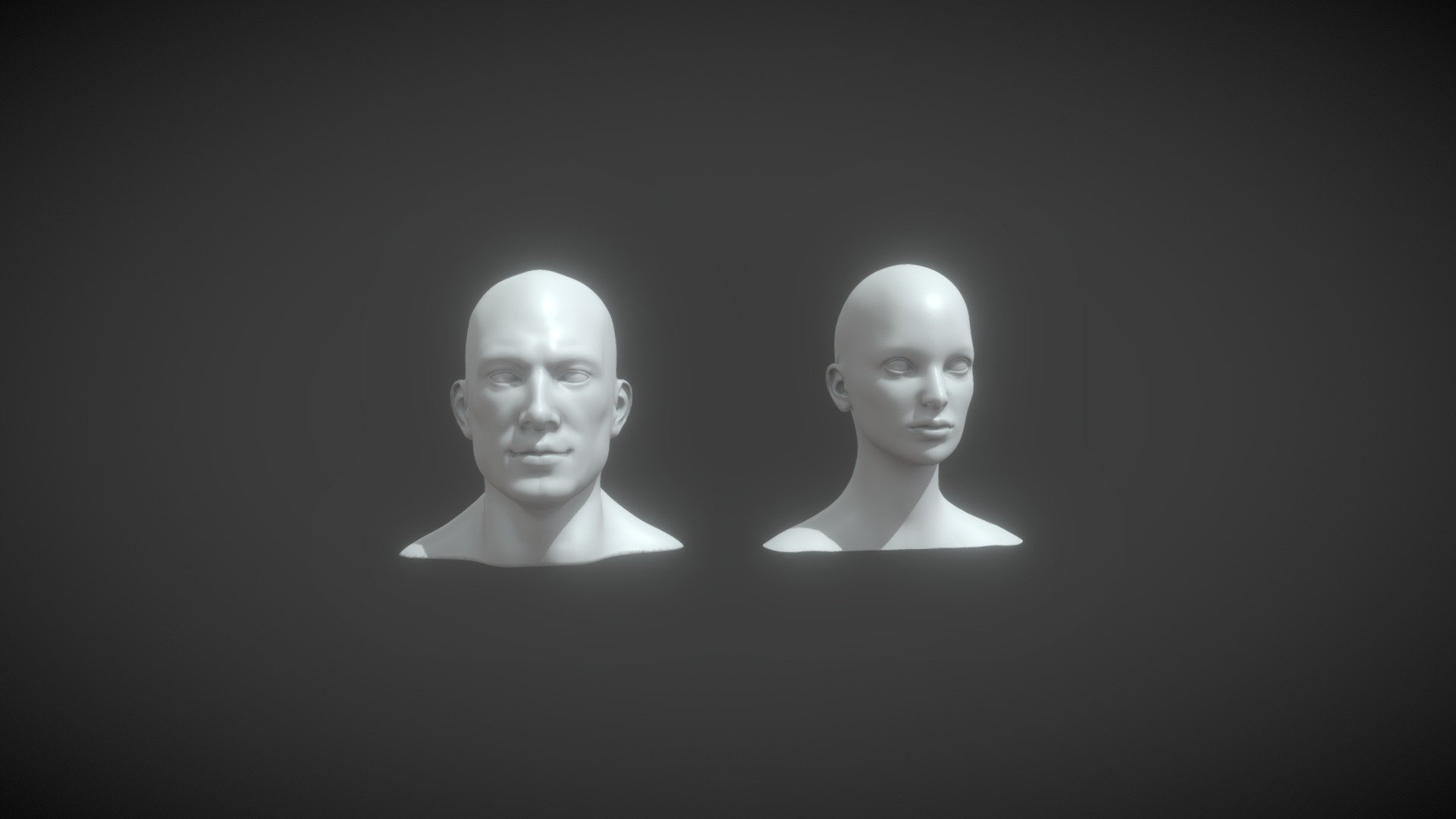 Human Head Base Mesh Animated Facial Expressions - Buy Royalty Free 3D ...