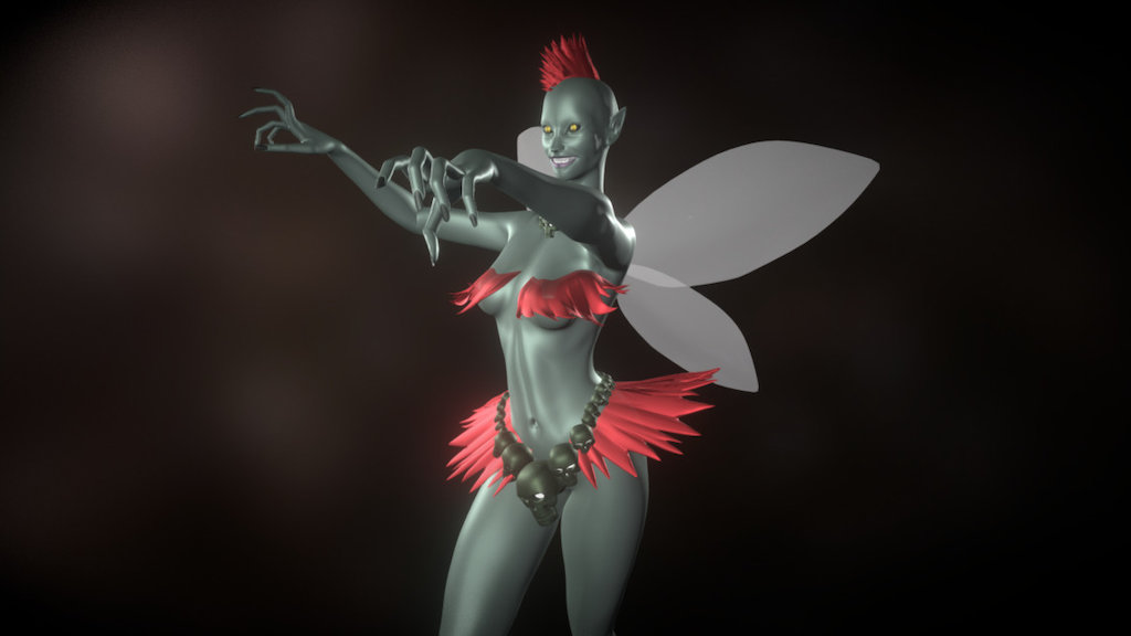 Evil Pixie - 3D model by TheOuterLinux [4ba02b3] - Sketchfab