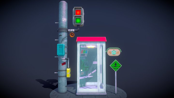 Phonebooth 3D models - Sketchfab