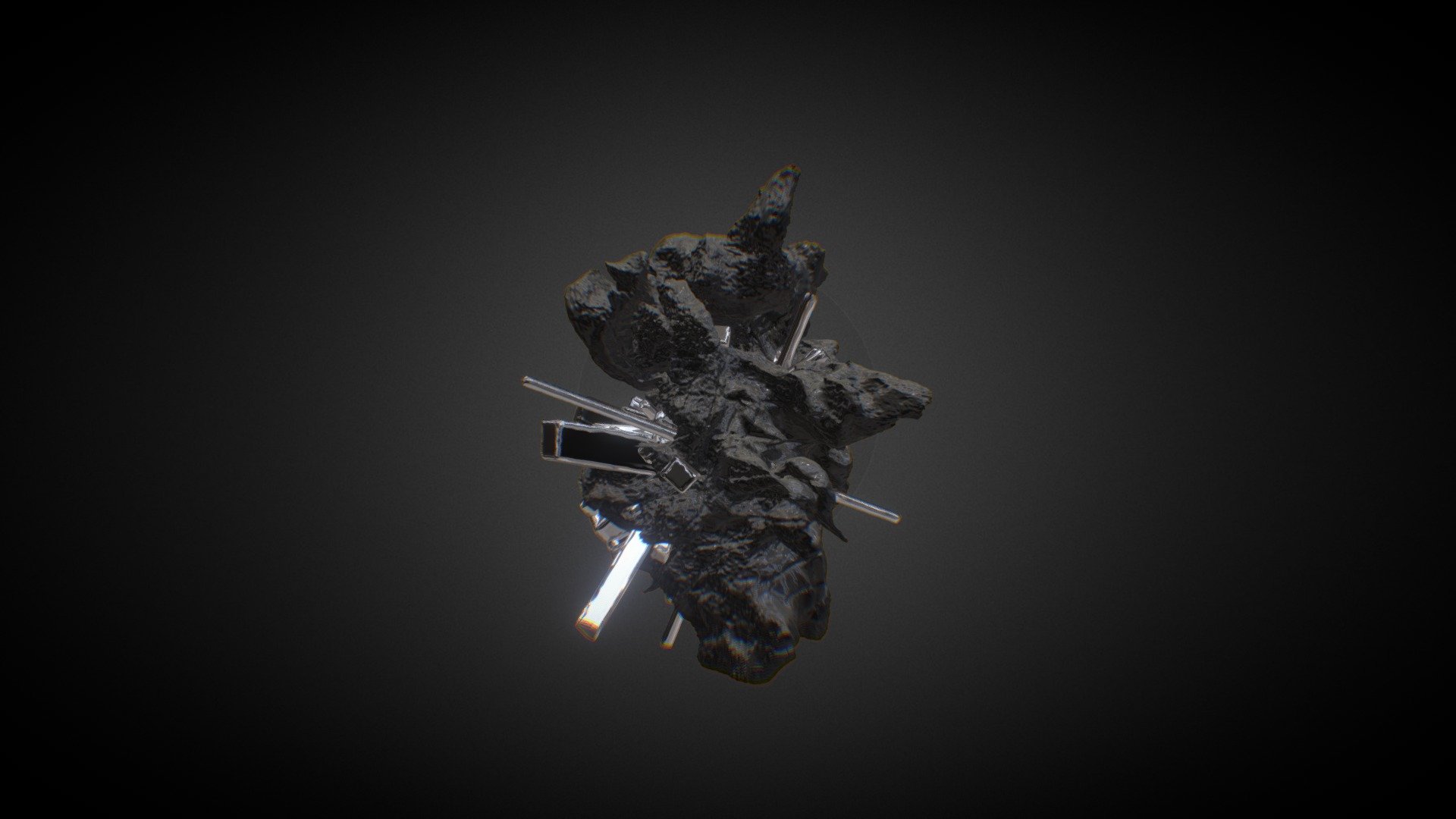 Organic Crystal - 3D model by teoruffini [4ba2c85] - Sketchfab