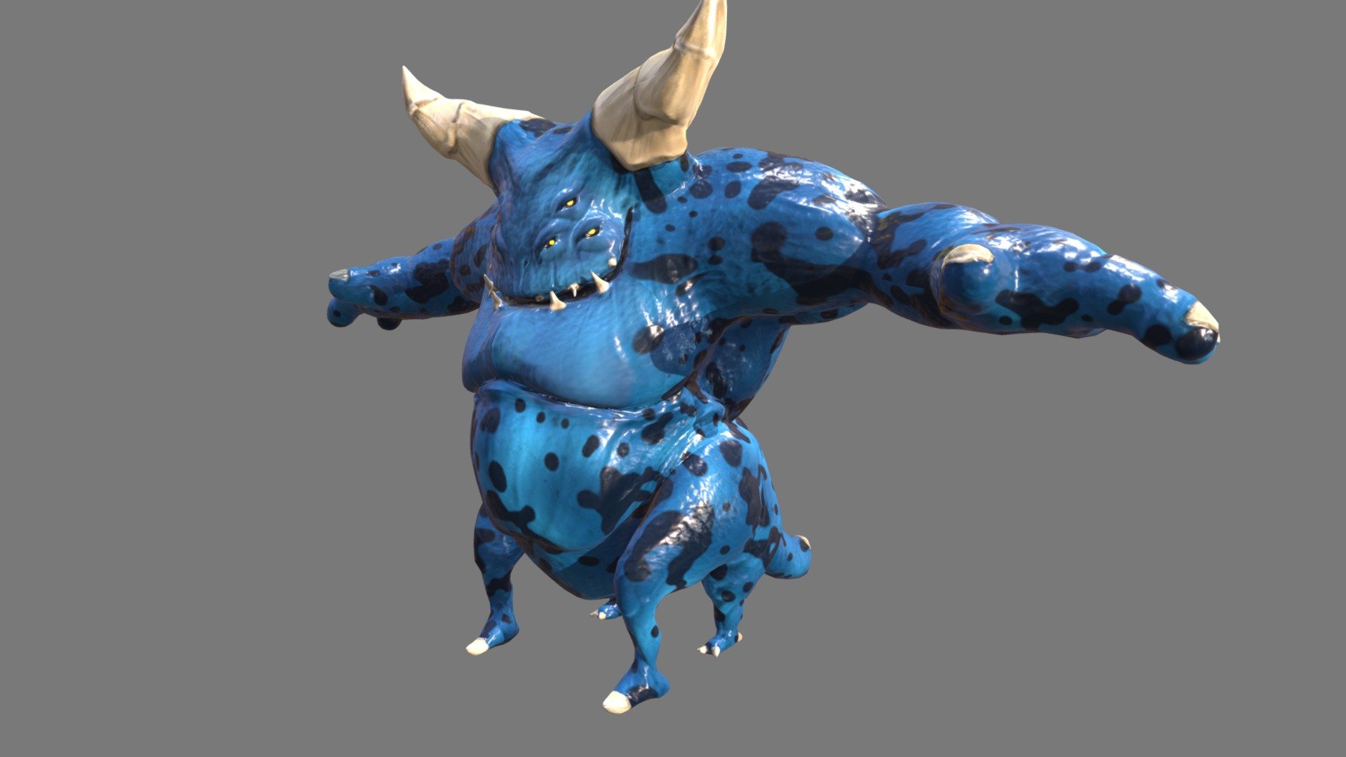 Blue demon - 3D model by FelipeMauro [4ba3d3f] - Sketchfab