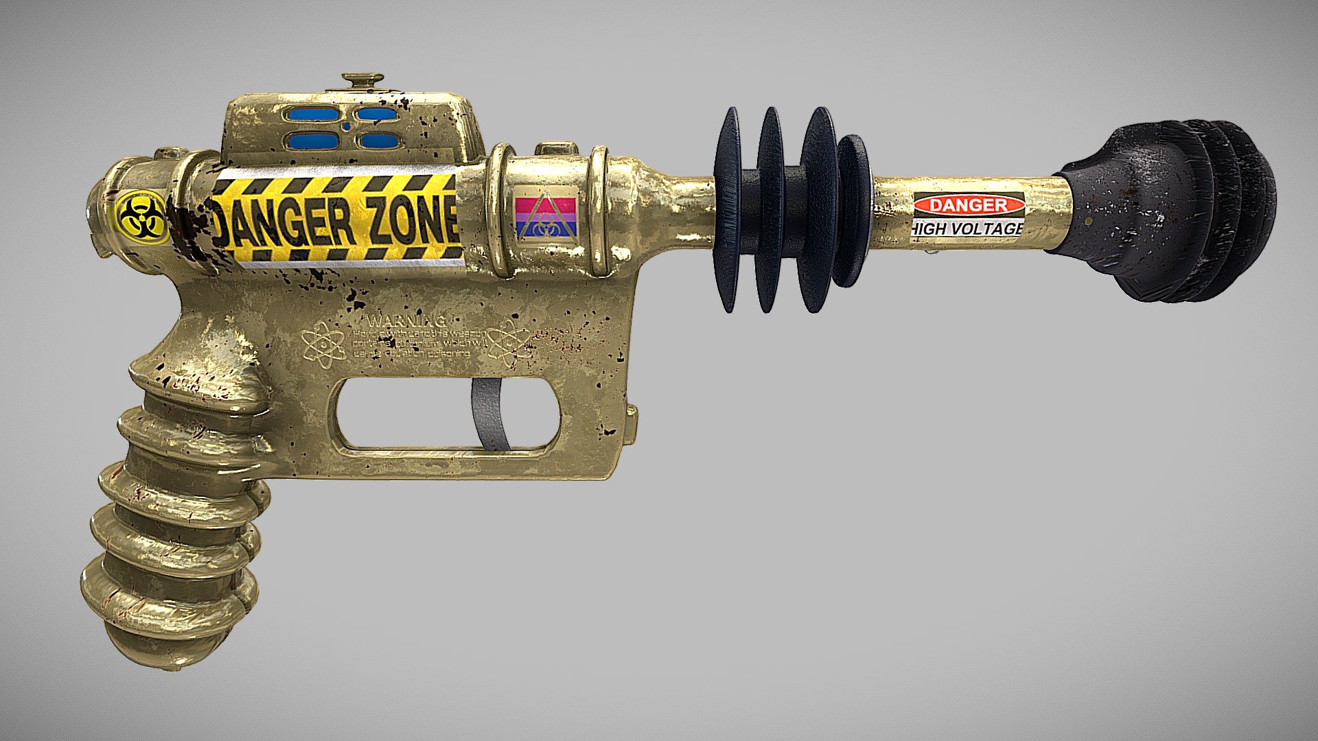 Buck Roger's Ray Gun - 3D model by MarquisB [4ba43d6] - Sketchfab