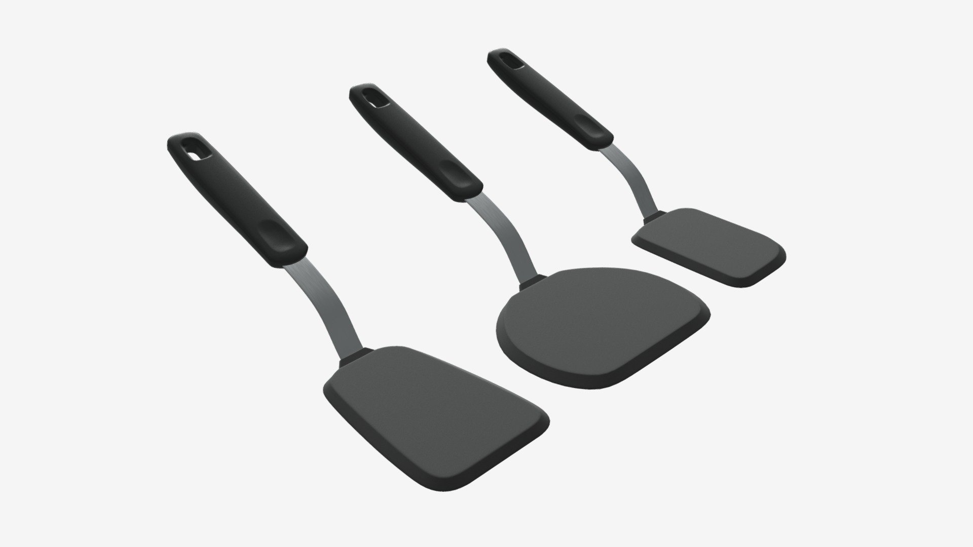 Kitchen 3-spatula set - Buy Royalty Free 3D model by HQ3DMOD ...