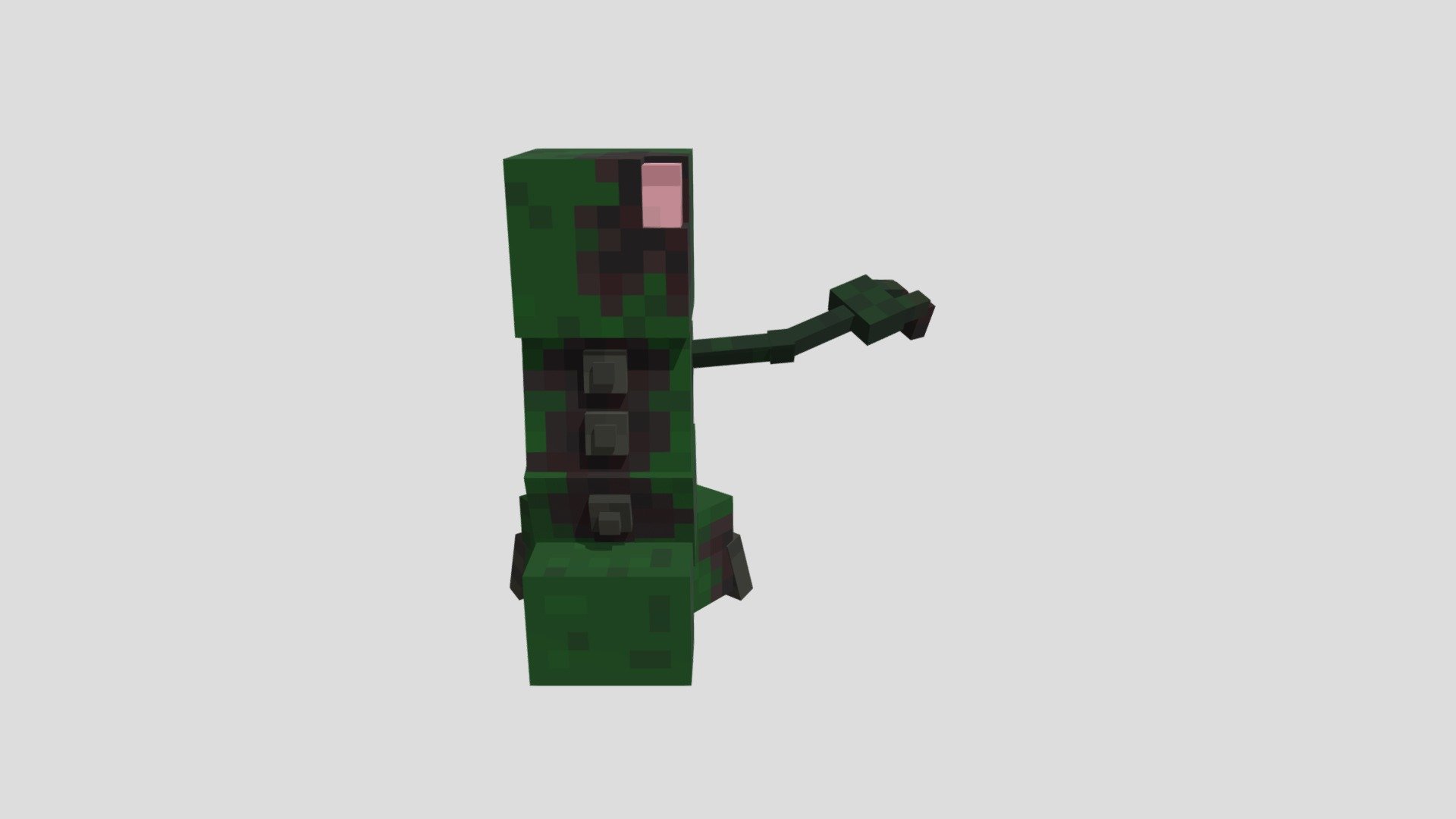 Zombie Creeper - Download Free 3D model by Nightfoxy3D (@Nightfoxymc ...