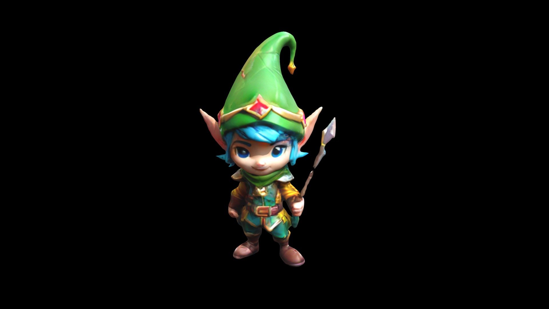 My favorite animated character is a cartoon elf - Download Free 3D ...
