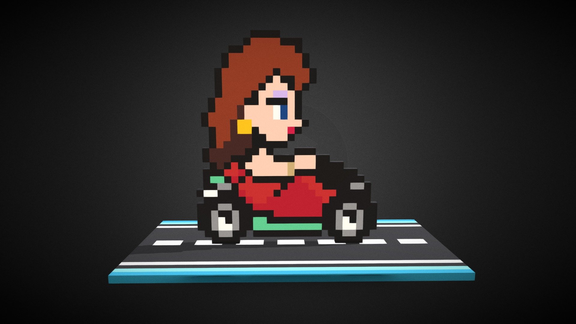 SMK041 - Super Pixel Kart Pauline - Buy Royalty Free 3D model by Código ...